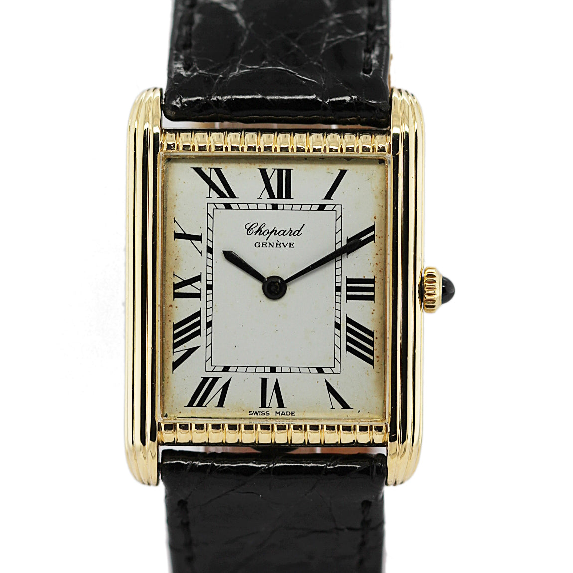 Chopard Tank Uhr Ref. 2064 33mm Gelbgold 18kt Handaufzug Mineralglas